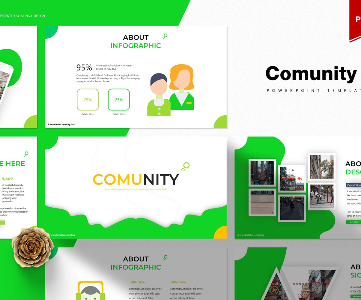 Comunity | PowerPoint Template #85877