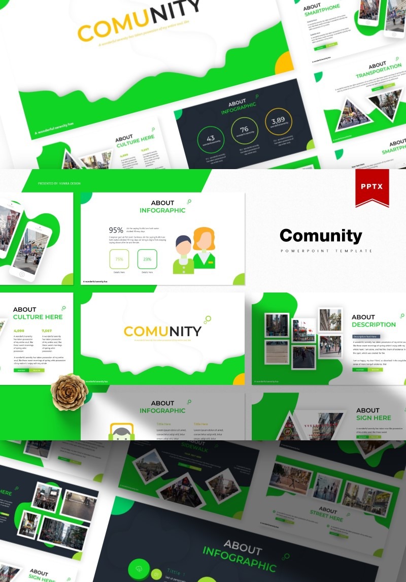Comunity | PowerPoint Template #85877