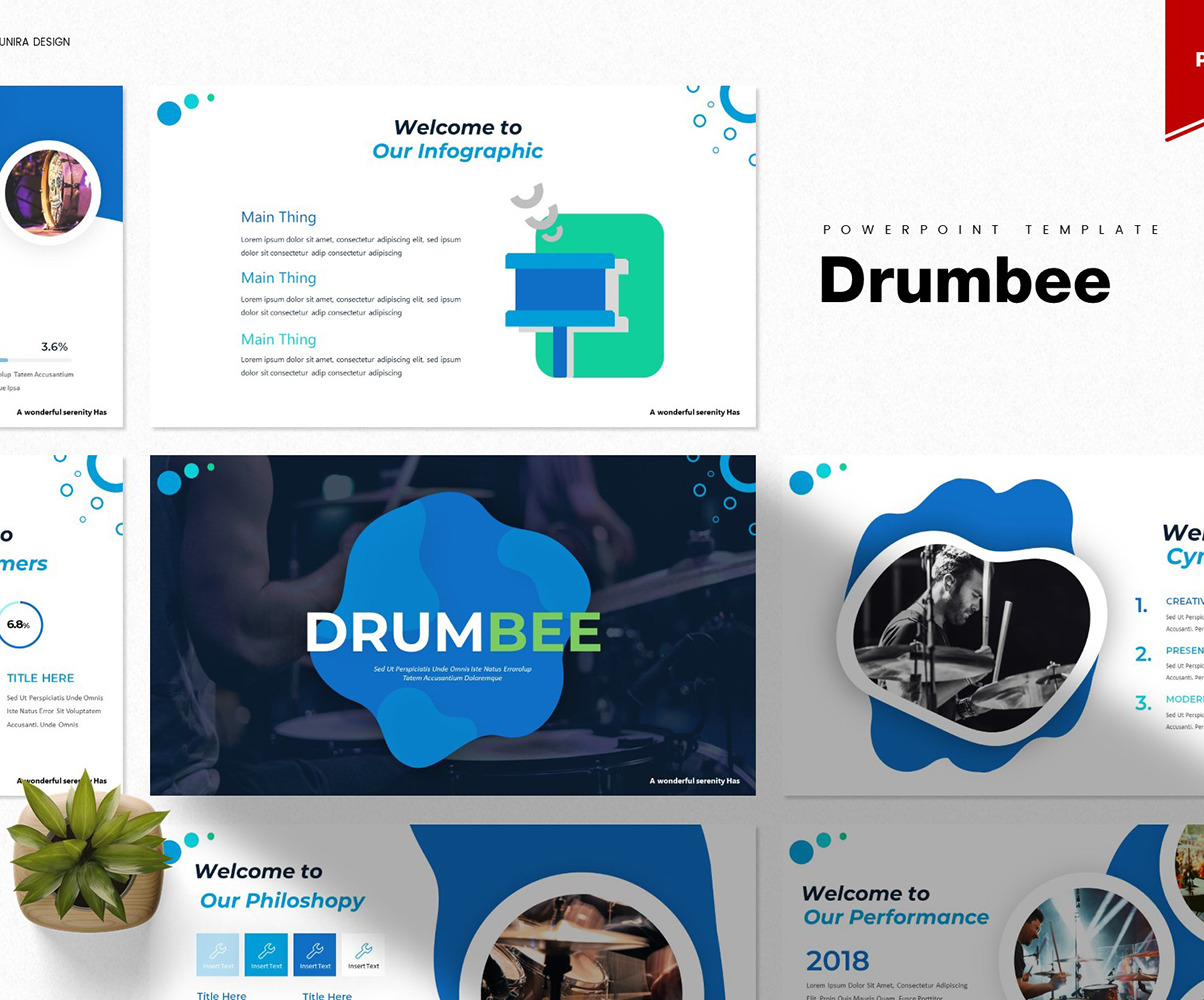 Drumbee | PowerPoint Template #85873