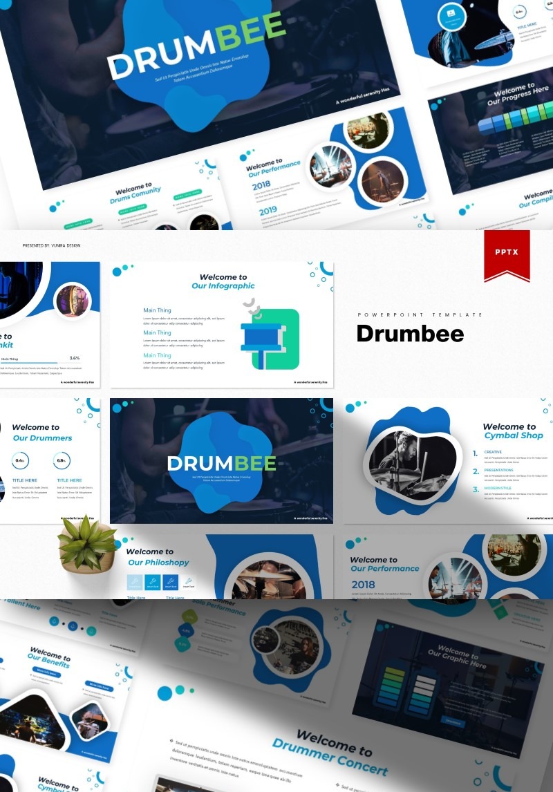 Drumbee | PowerPoint Template #85873