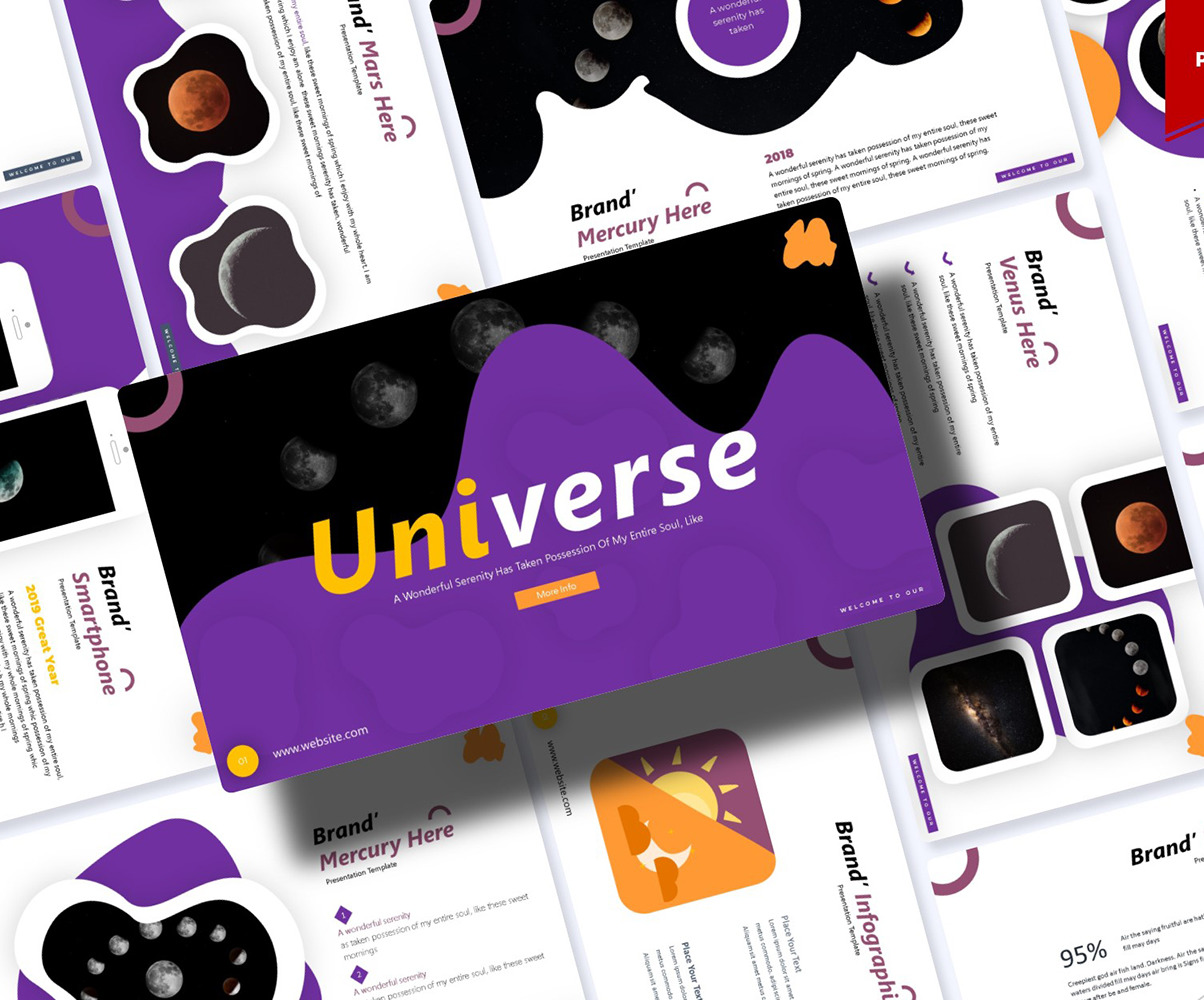 Universe | PowerPoint Template #85812 - TemplateMonster