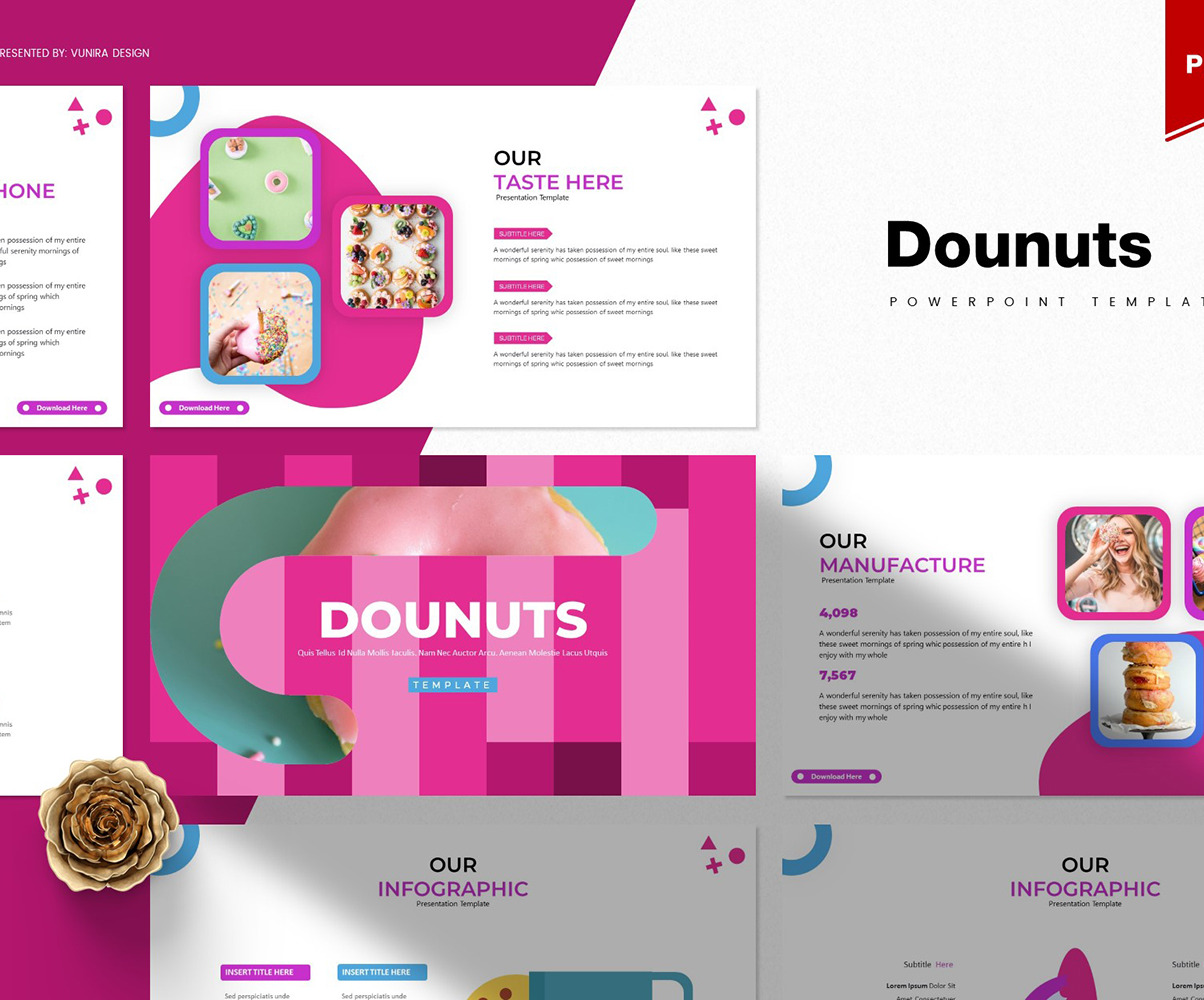 Dounuts | PowerPoint Template #85993