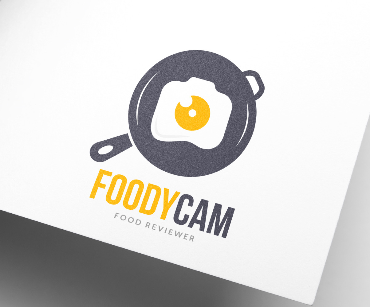 Foody Camera - Food Reviewer Logo Template #86780