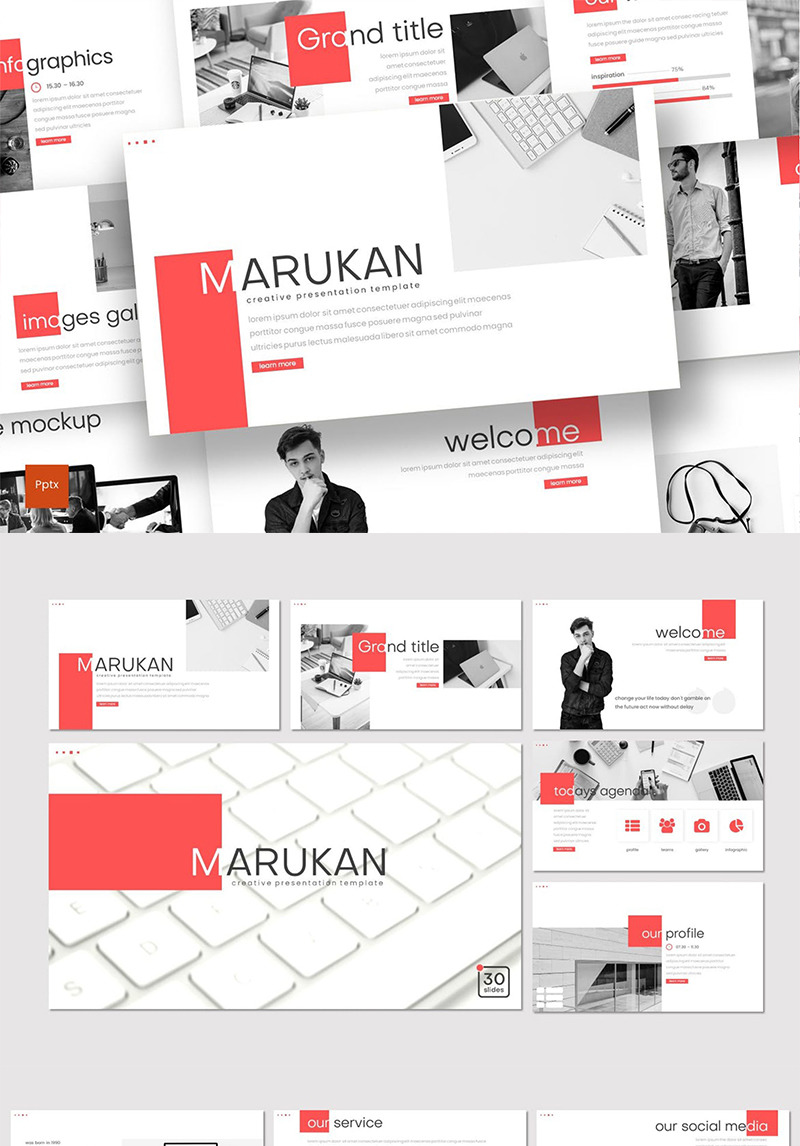 Marukan PowerPoint Template #87016