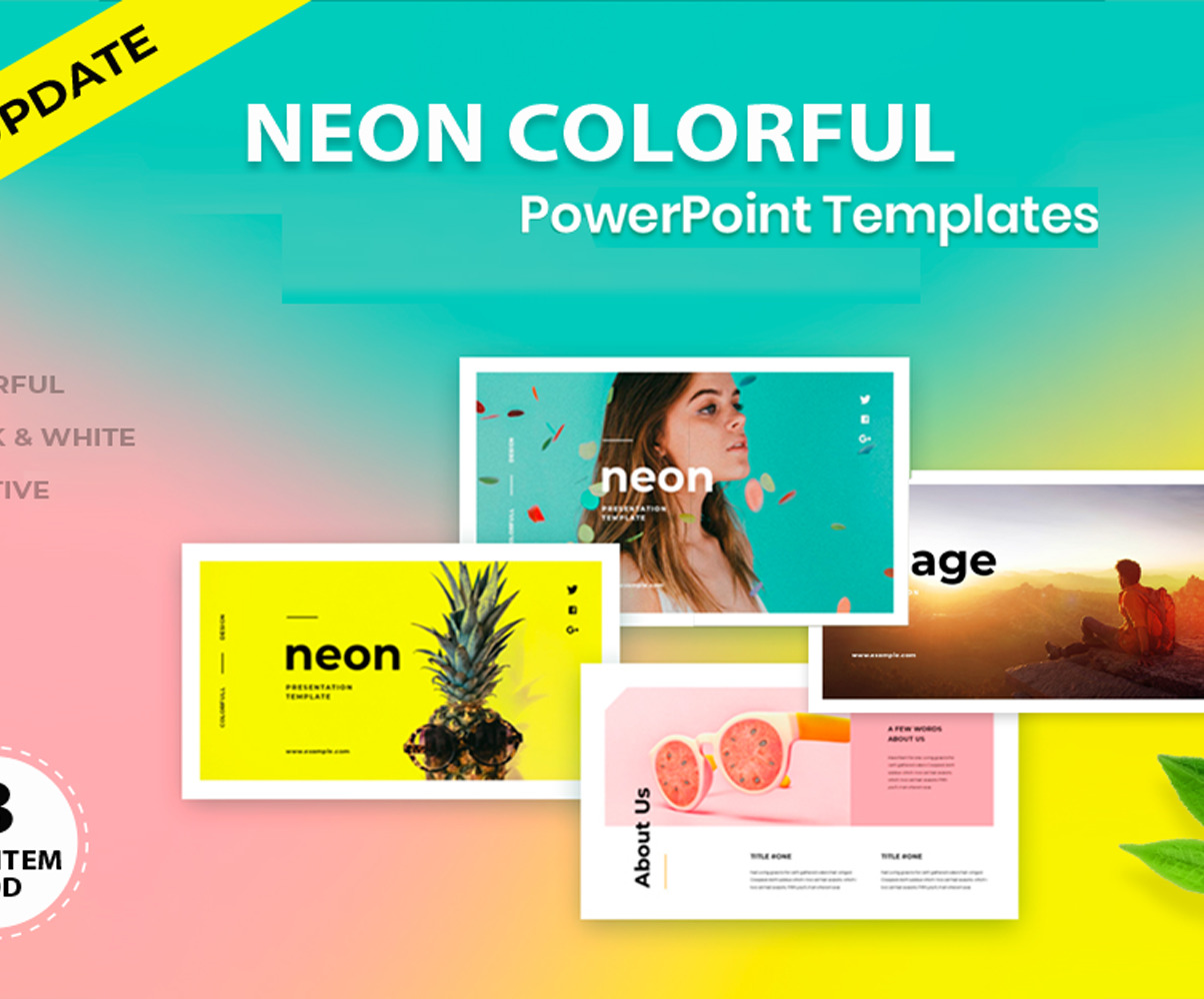 Neon Powerpoint Templates