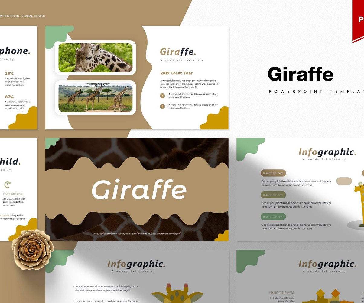 Giraffe | PowerPoint Template #87131