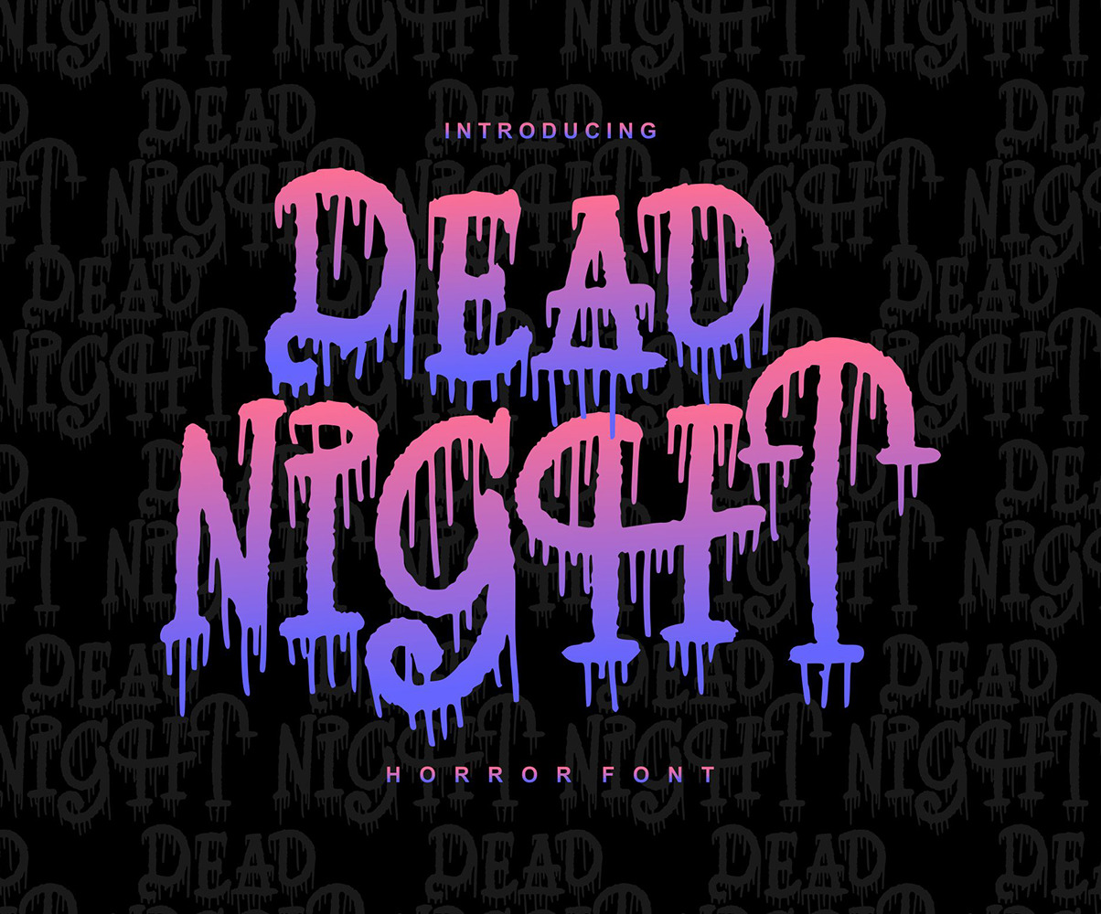 Dead Night | Horror Font Lettertype №87204