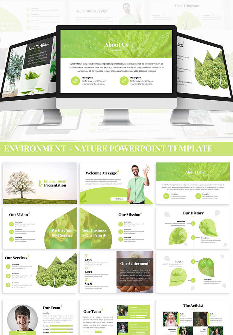 Environment - Nature PowerPoint Template #87288