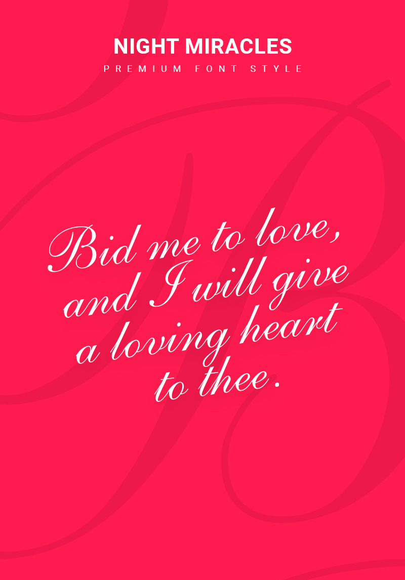 Night Miracles Font #87219