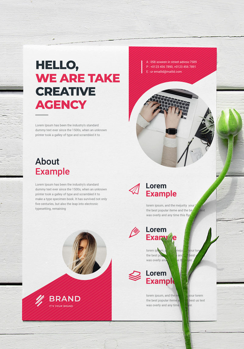 Flyer Vol_ 3 - Corporate Identity Template #87304