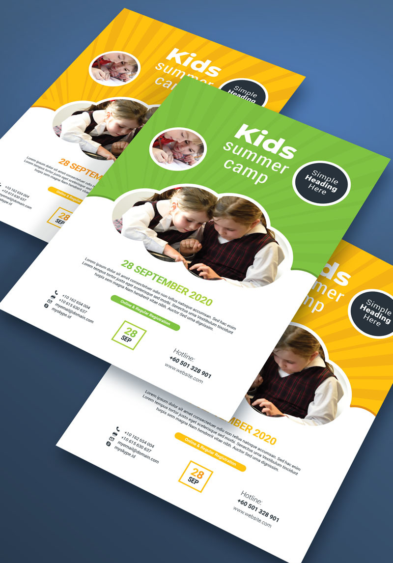 Kids Flyer Corporate Identity Template #87305
