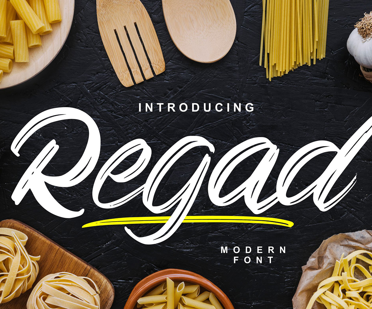 Regad | Modern Food Font #87458