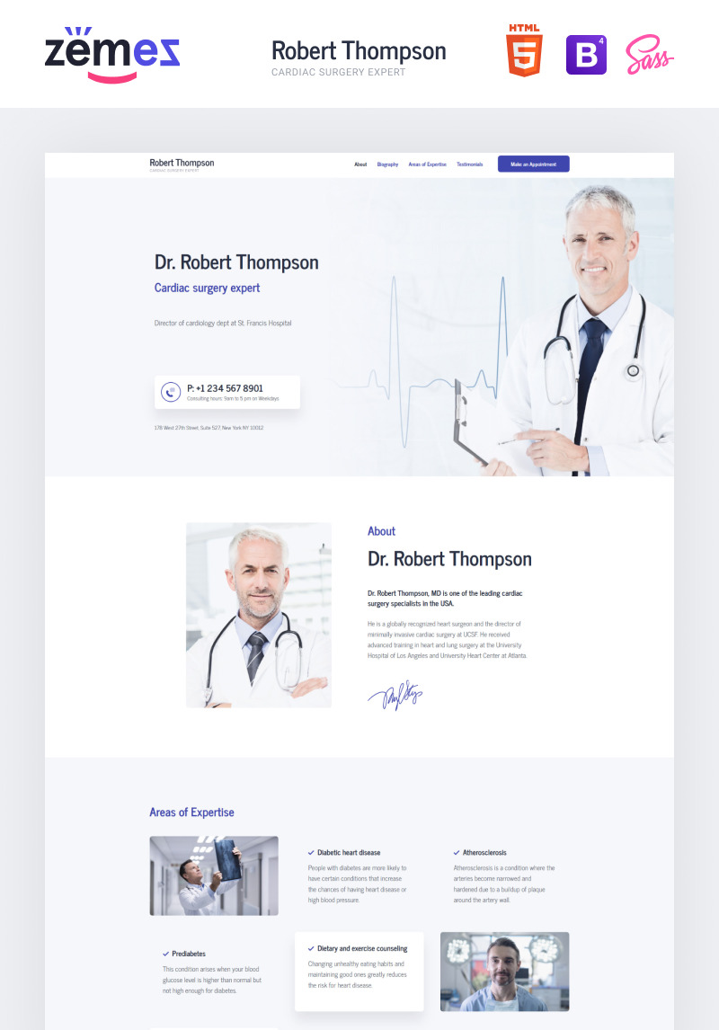 Robert Thompson Medical Landing Page