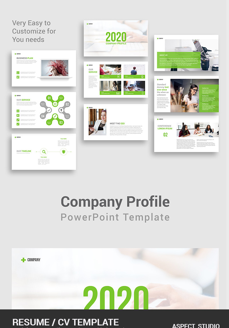 Company Profile PowerPoint Template #88103