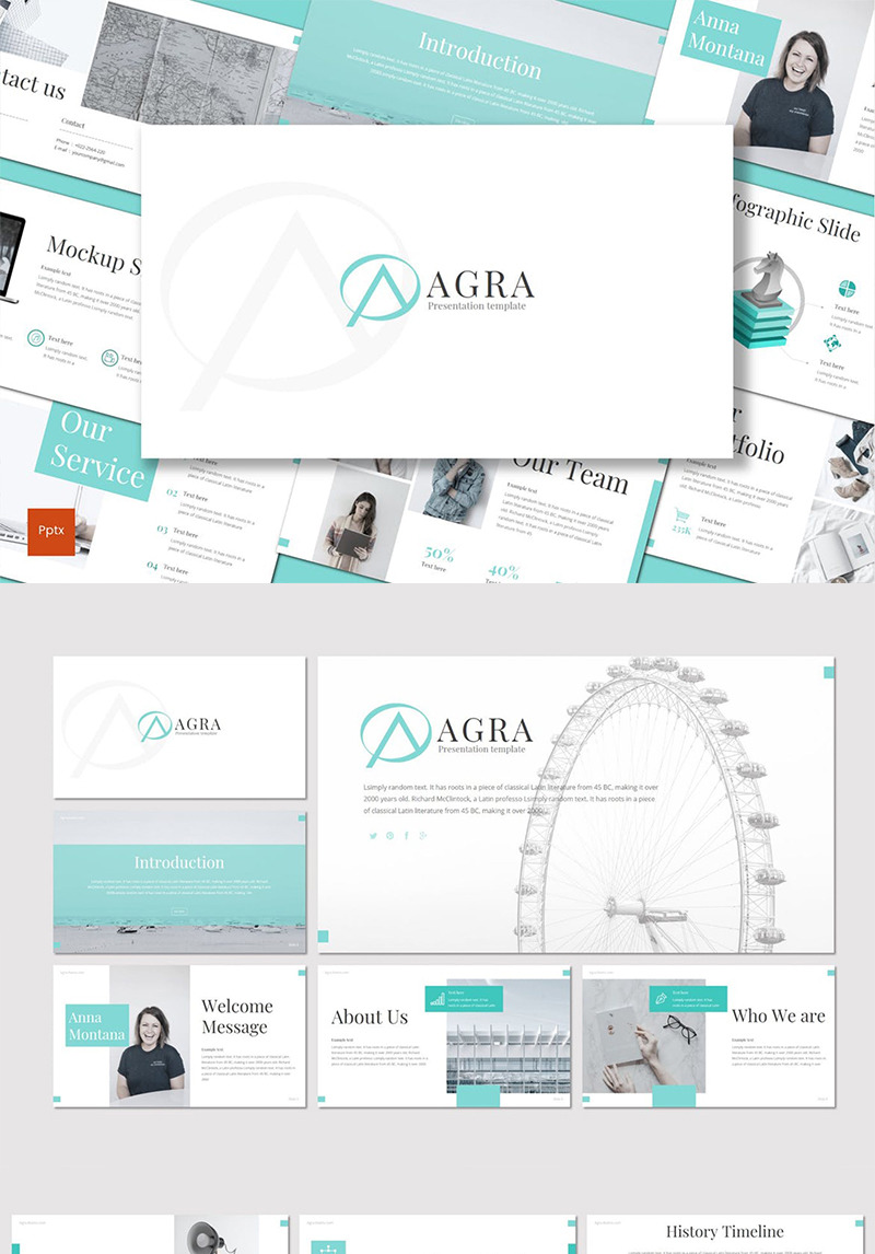 Agra PowerPoint Template #88558