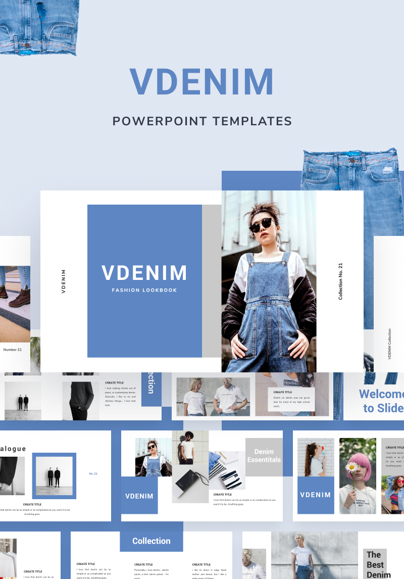VDENIM PowerPoint Template #88551