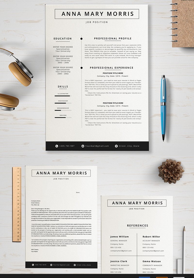 Anna Resume Template #88975