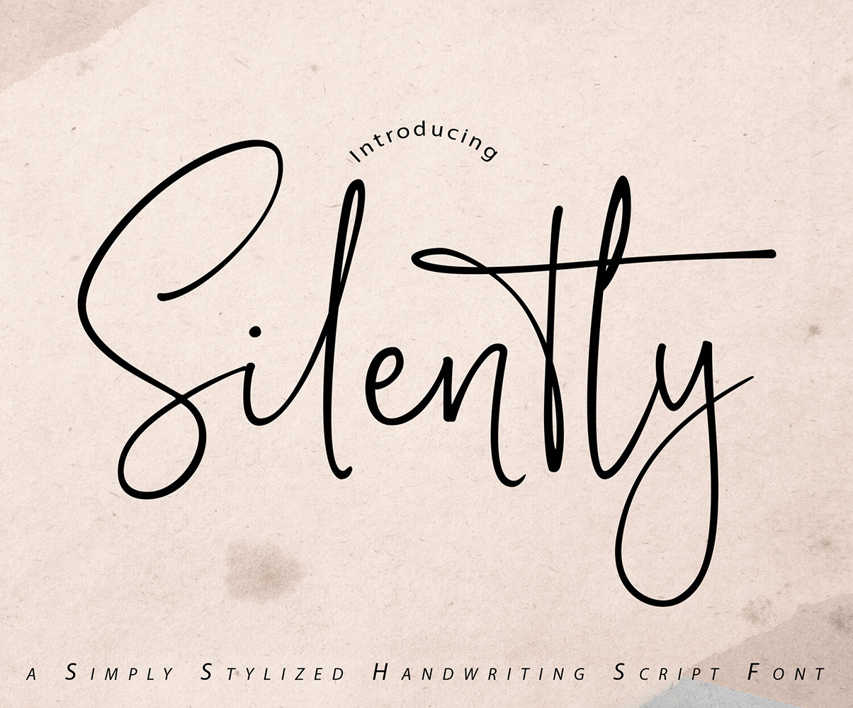 Silently | Handwriting Script Font #89175