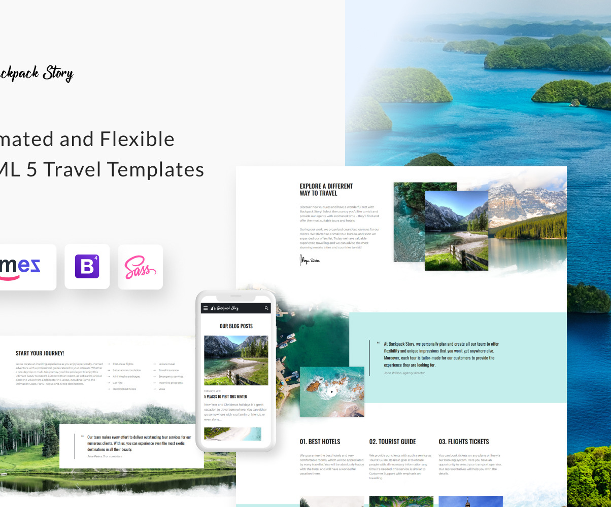 Online Travel Agency Template - TemplateMonster