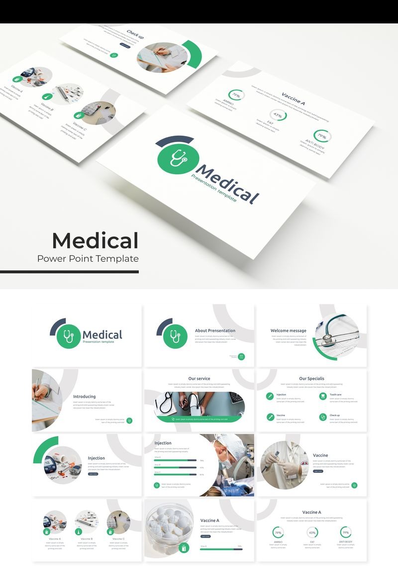 Medical PowerPoint Template #89370