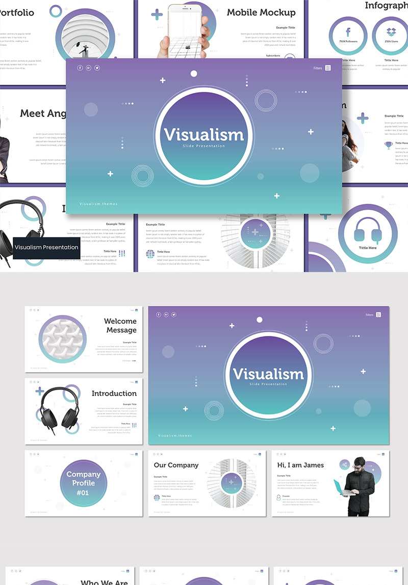 Visualism PowerPoint Template #89602