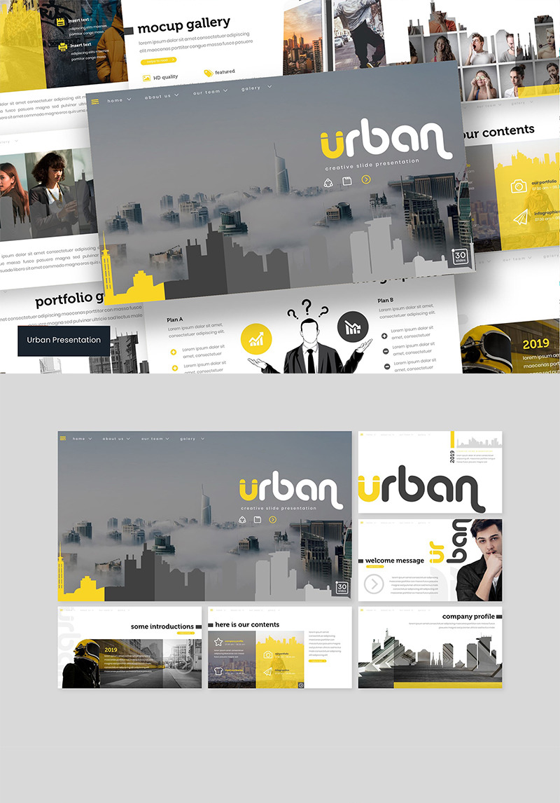 Urban PowerPoint Template #89964