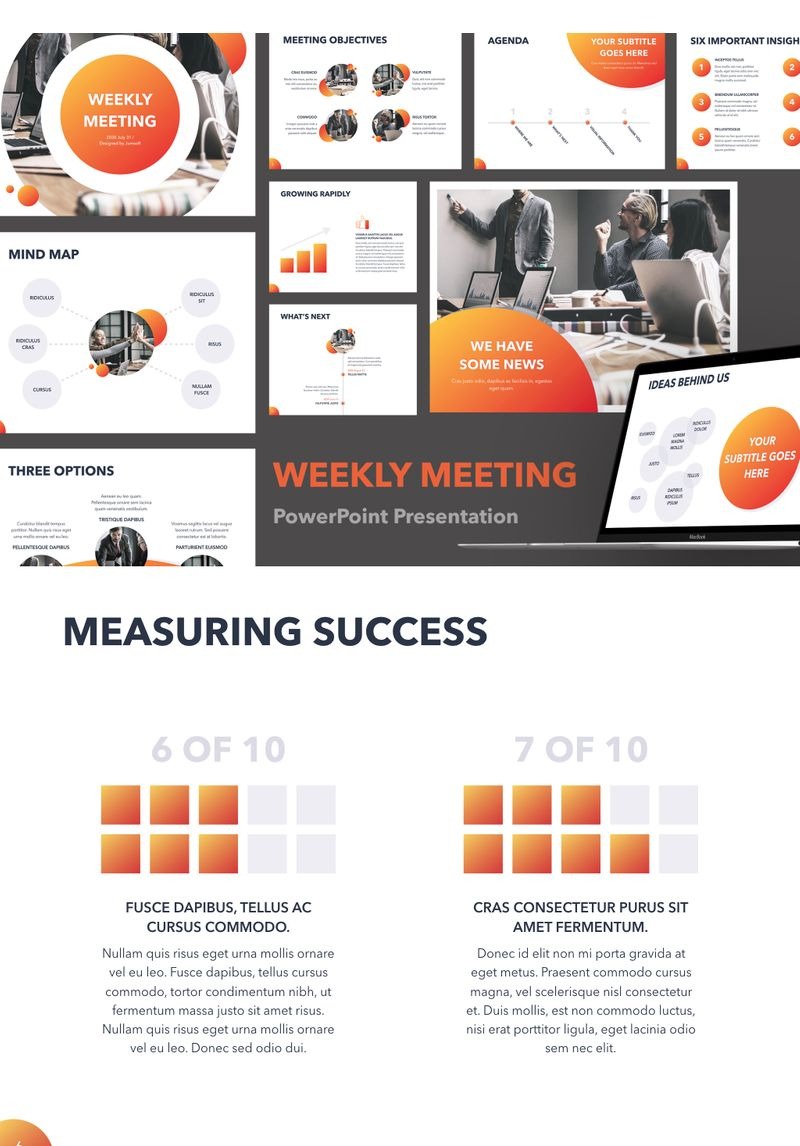 Weekly Meeting PowerPoint Template #90074
