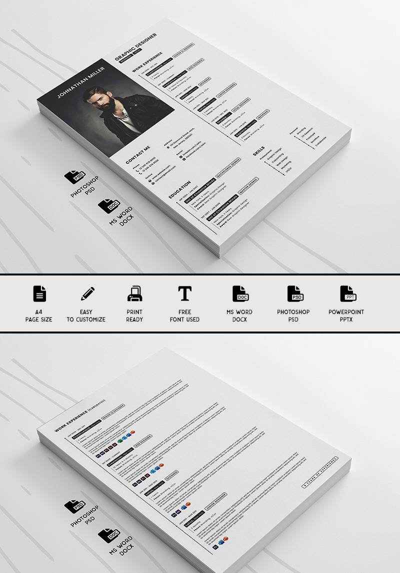 Adam Resume Template #90181