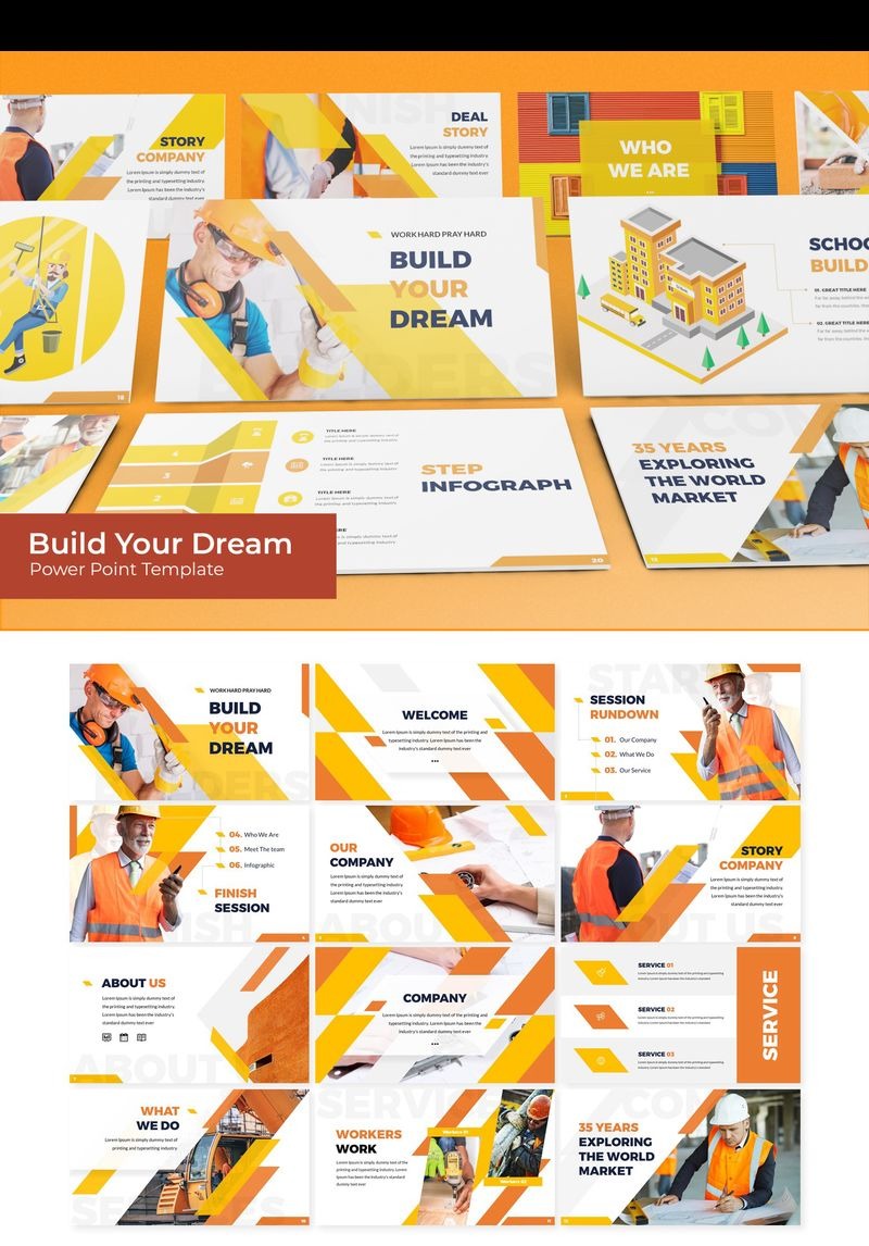 Build Your Dream PowerPoint Template #90248