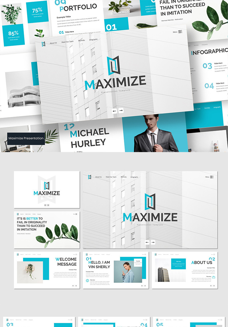 Maximize PowerPoint Template #90257