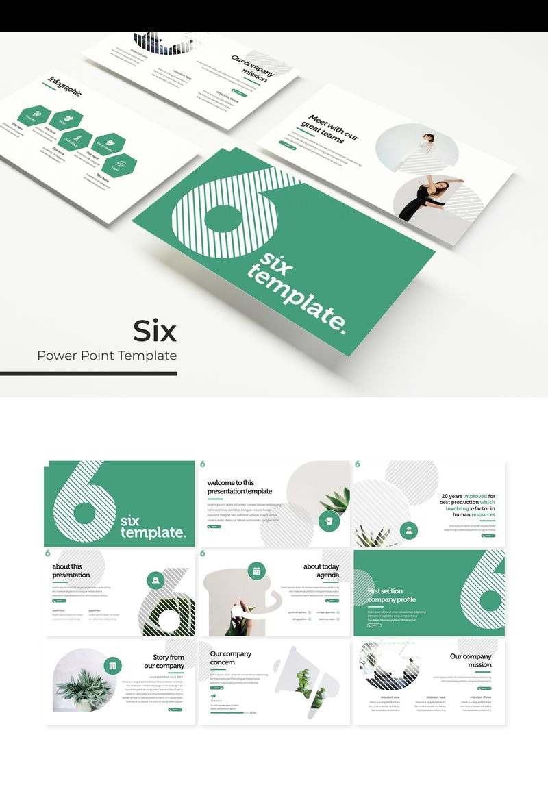 Six PowerPoint Template #90360