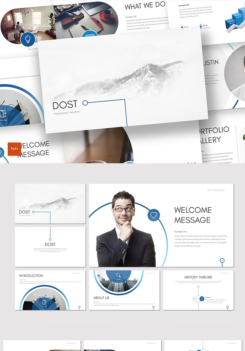 Dost PowerPoint Template #90530