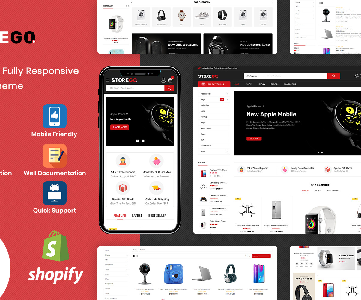 Tema Shopify #90638 per Un Sito di Negozio di Computer