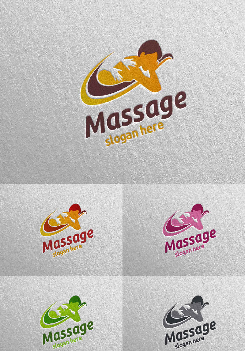 Massage Design 2 Logo Template #91055