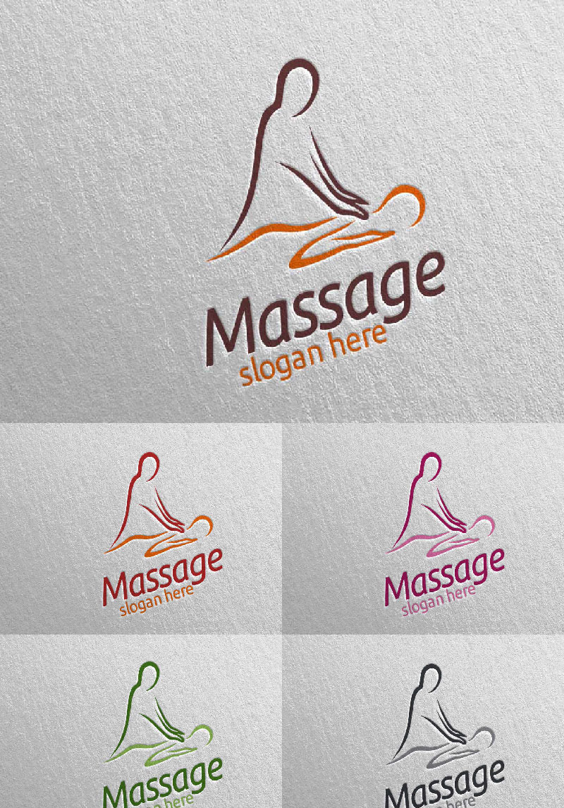 Massage Design 4 Logo Template #91053
