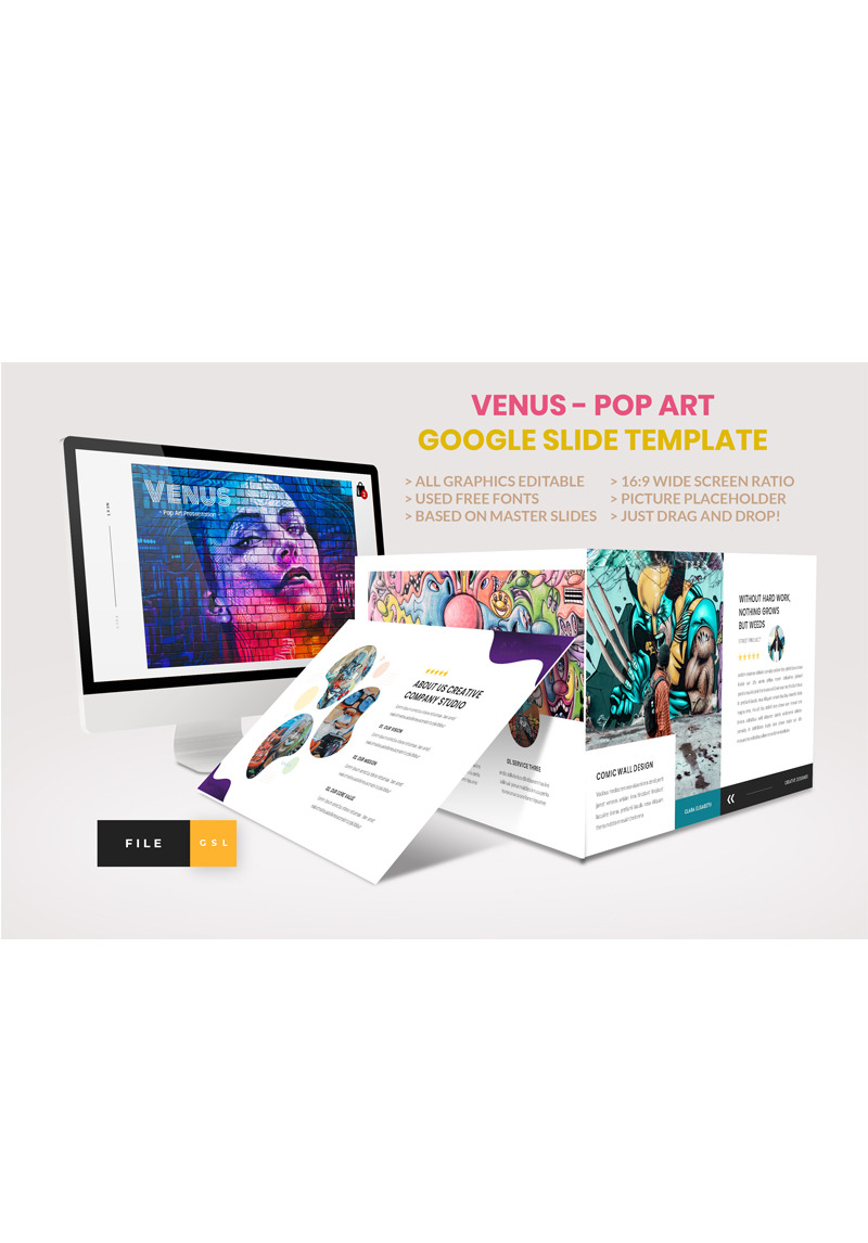 Pop Art - Creative Google Slides #91336