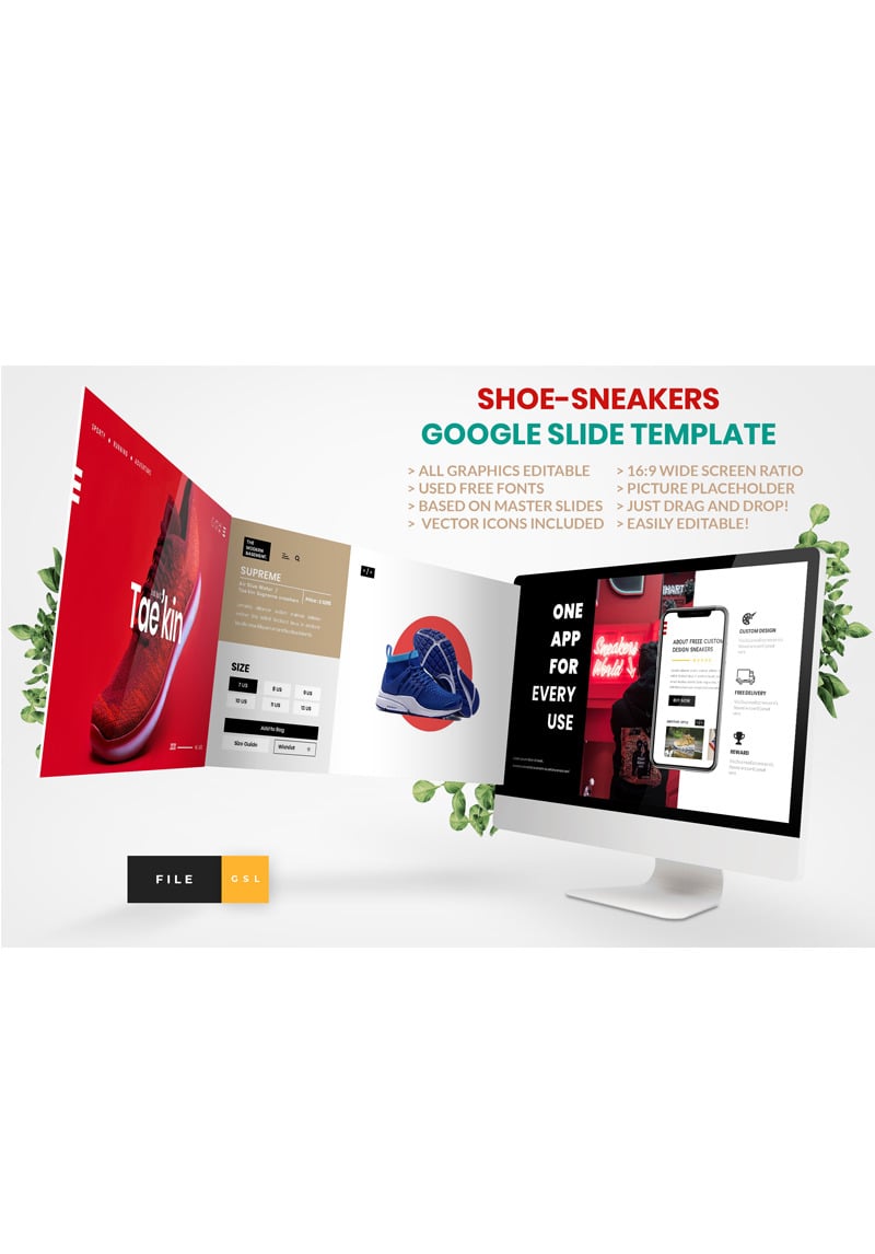 Shoe - Sneakers Google Slides #91340