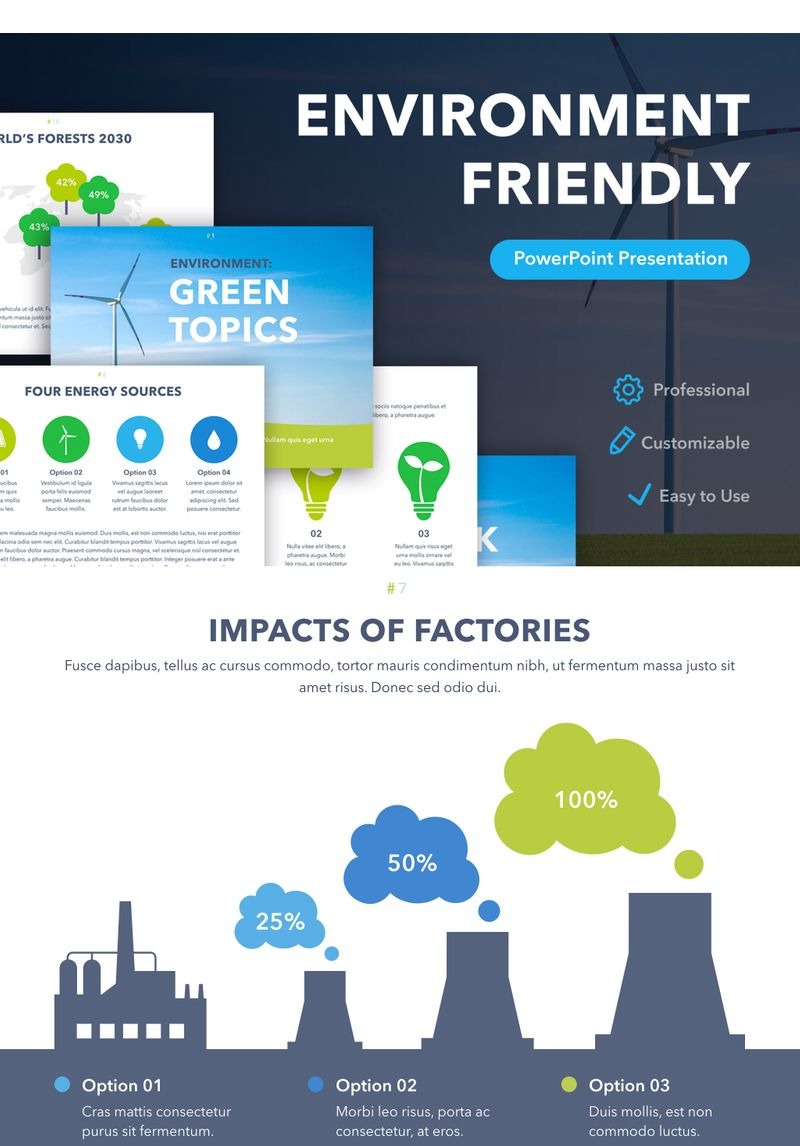 Environment Friendly PowerPoint Template #91490