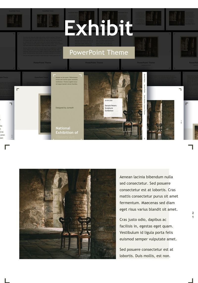 Exhibit PowerPoint Template #91489