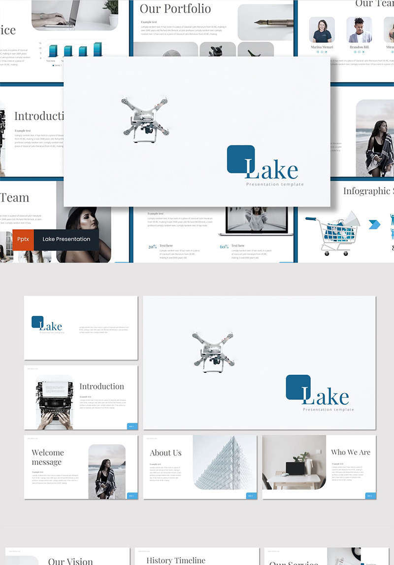 Lake PowerPoint Template #91546
