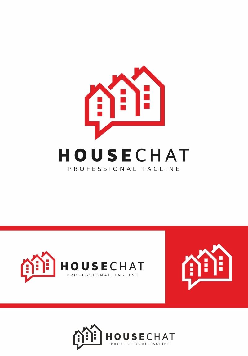 House Chat Logo Template #91824