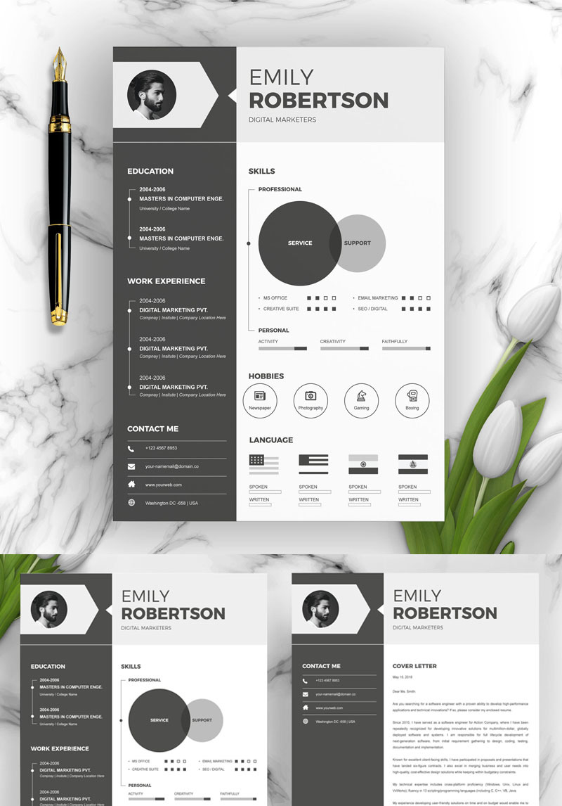 Emily Resume Template #92325