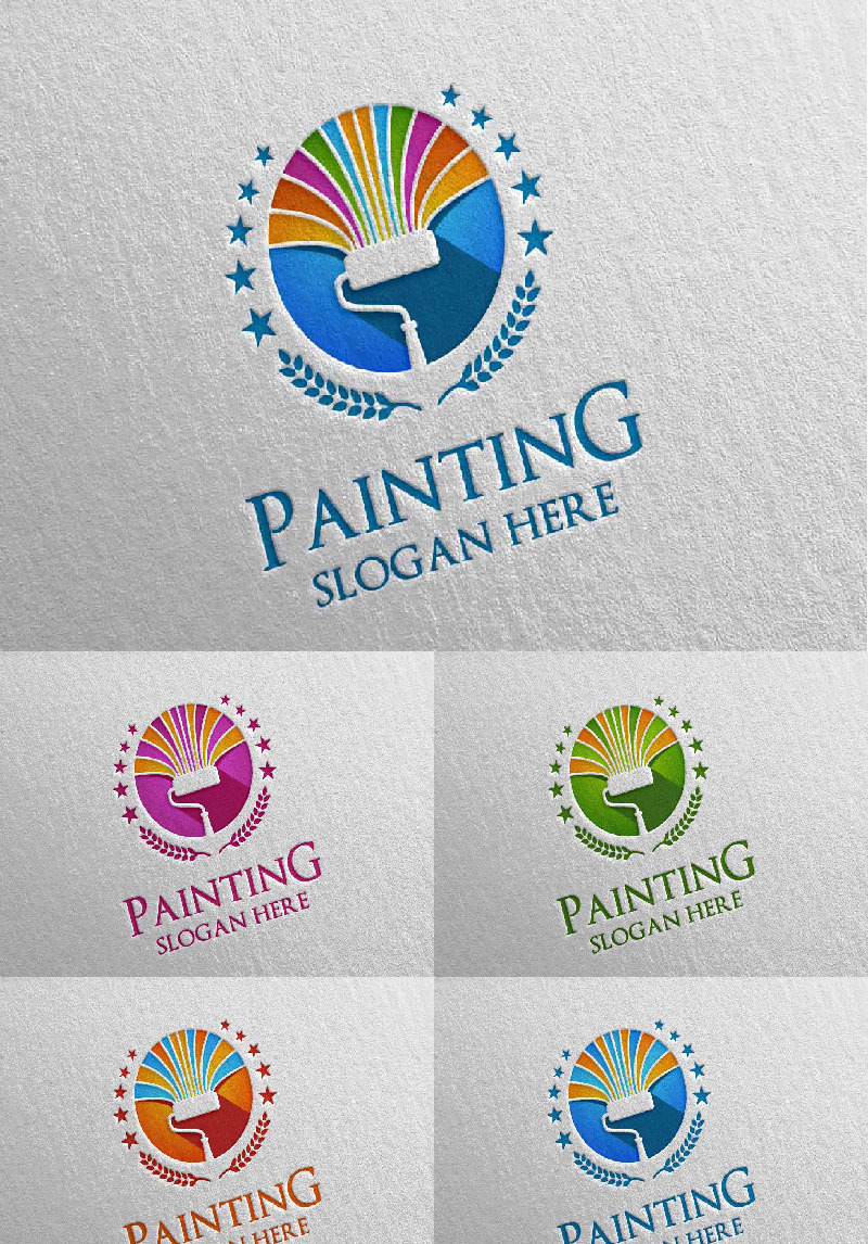 Home Painting Vector 6 Logo Template #92928