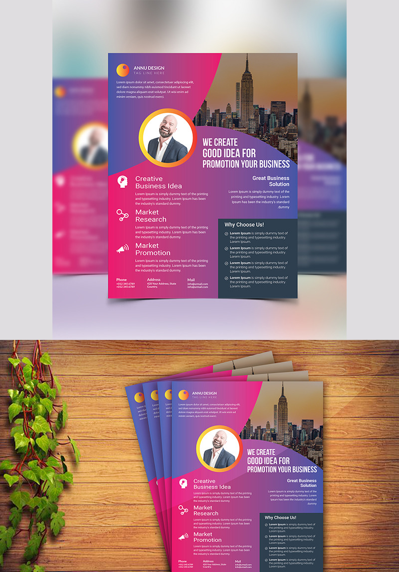 Creative and Custom Flyer Design - Corporate Identity Template #93298