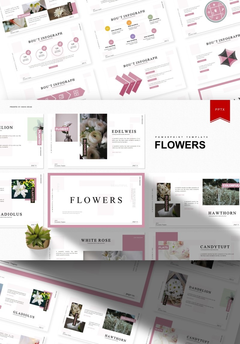 Flowers | PowerPoint Template #93391