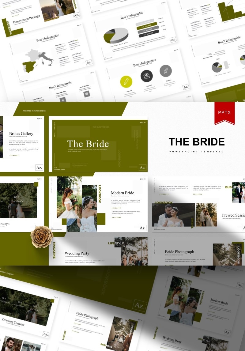 The Bride | PowerPoint Template #93357