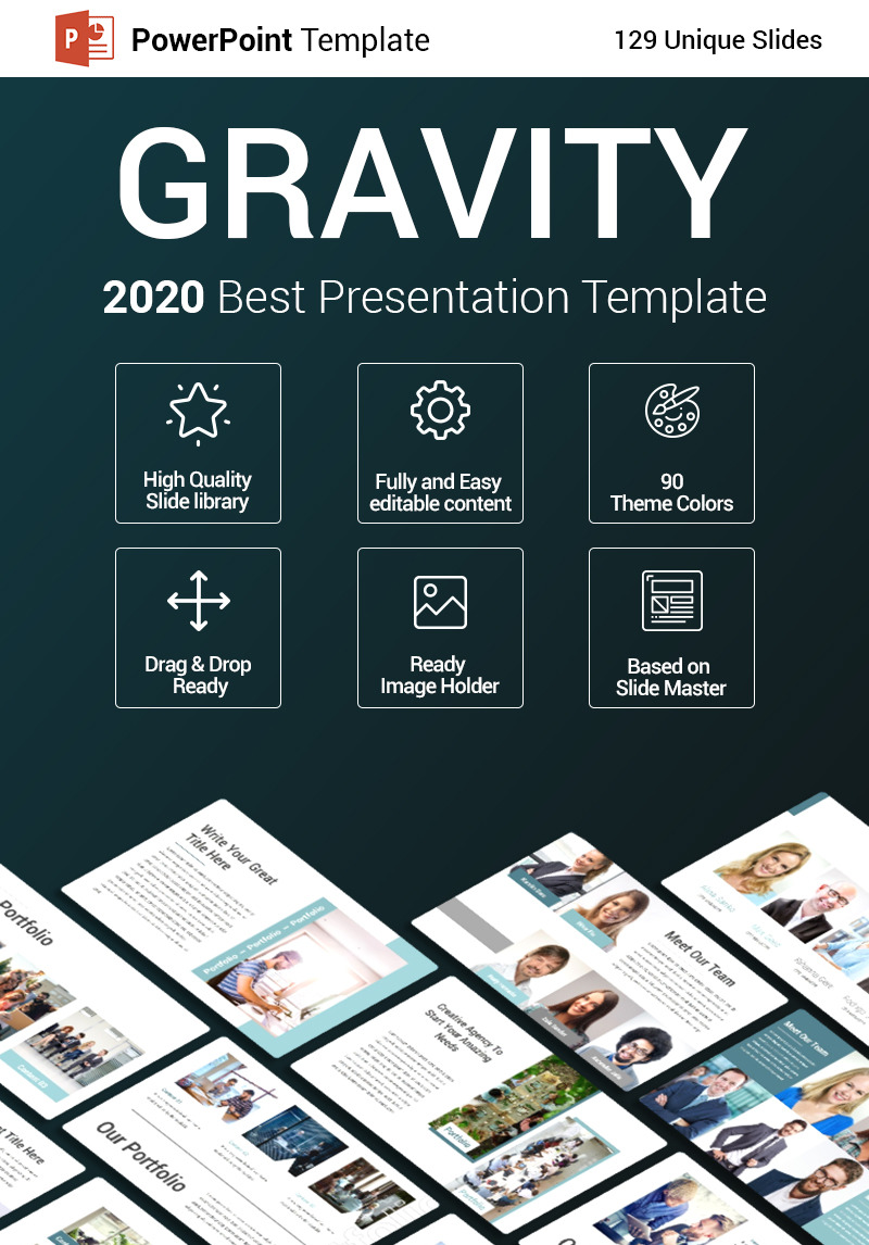 Gravity PowerPoint Template #94753
