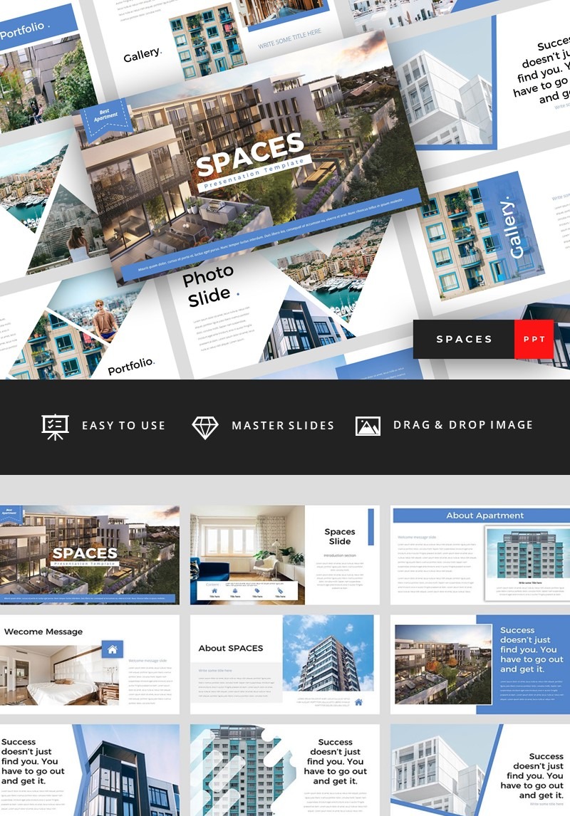 Spaces - Apartment PowerPoint Template #94724