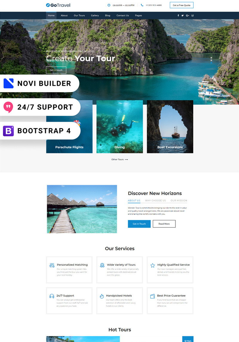 Online Tour Agency Website Template - TemplateMonster