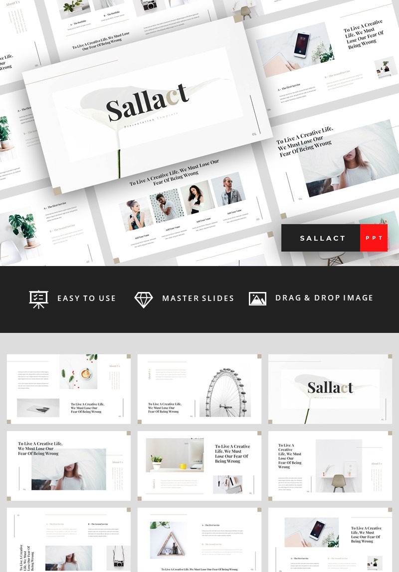 Sallact - Creative PowerPoint Template #94936